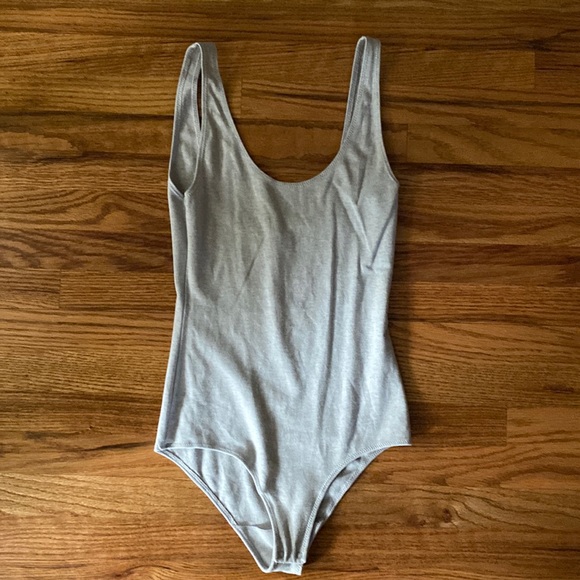 Tops | Aritziawilfred Free Grey Body Suit | Poshmark
